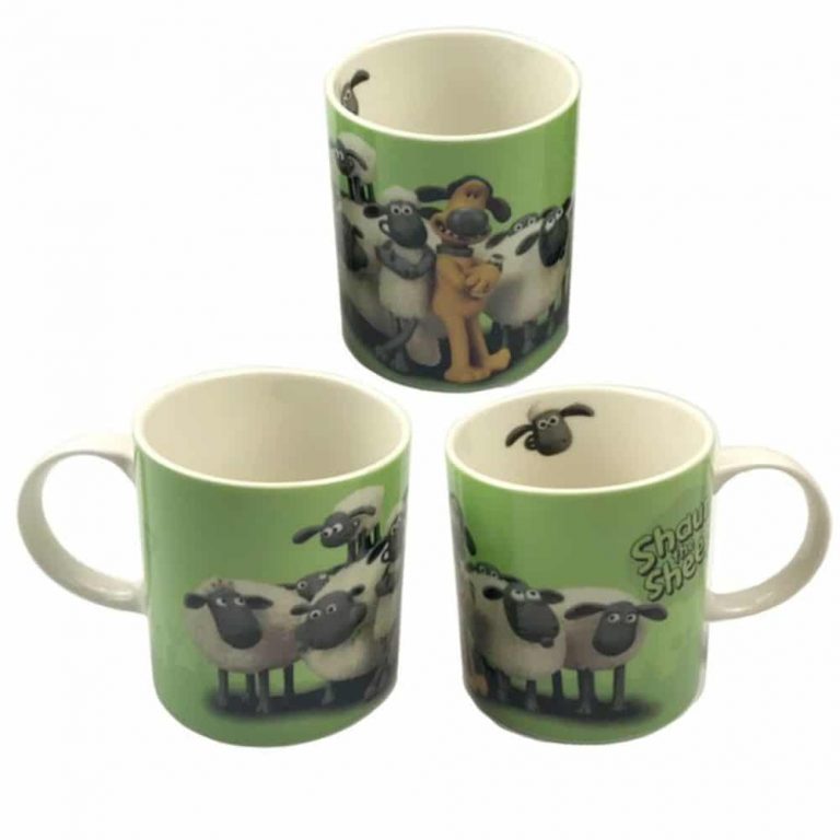 Shaun the Sheep New Bone China Mug Green - Allens
