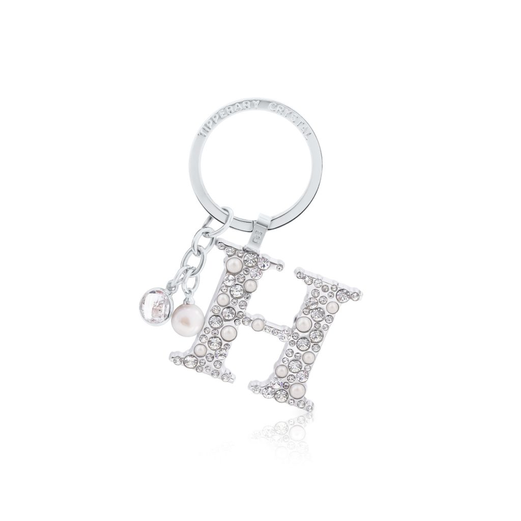 Pearl and Diamond Keyring H - Allens