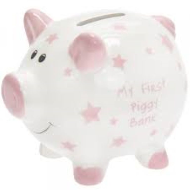 My First Piggy Bank Pink - Allens