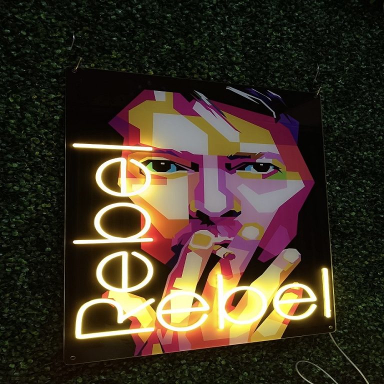 REBEL REBEL Neon Sign Large Icon Range - Allens