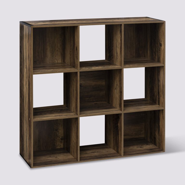 Dark Wood Col 9 Compartment Unit 1005x1005x320mm - Allens